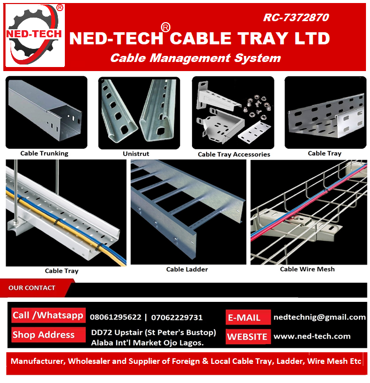 Cable Tray Supplier in Nigeria & Africa | Ned-Tech